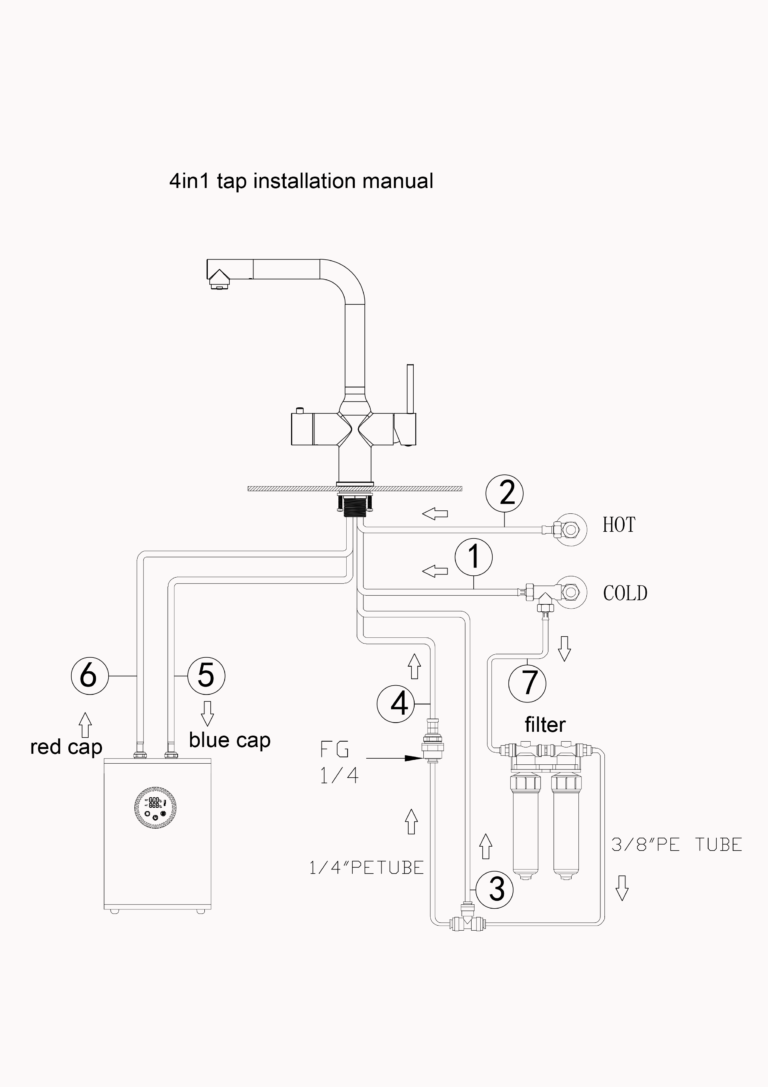 4 In 1 New L-Style Boiling Chilling Kitchen Tap - chinaiwater